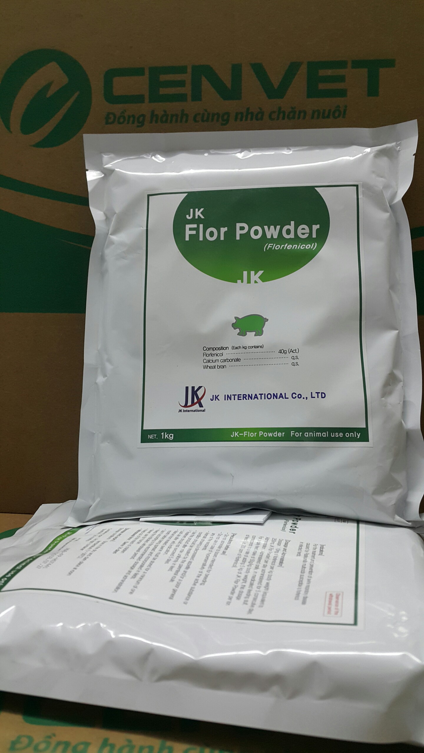 JK FLOR POWDER đặc trị các bệnh đường hô hấp
